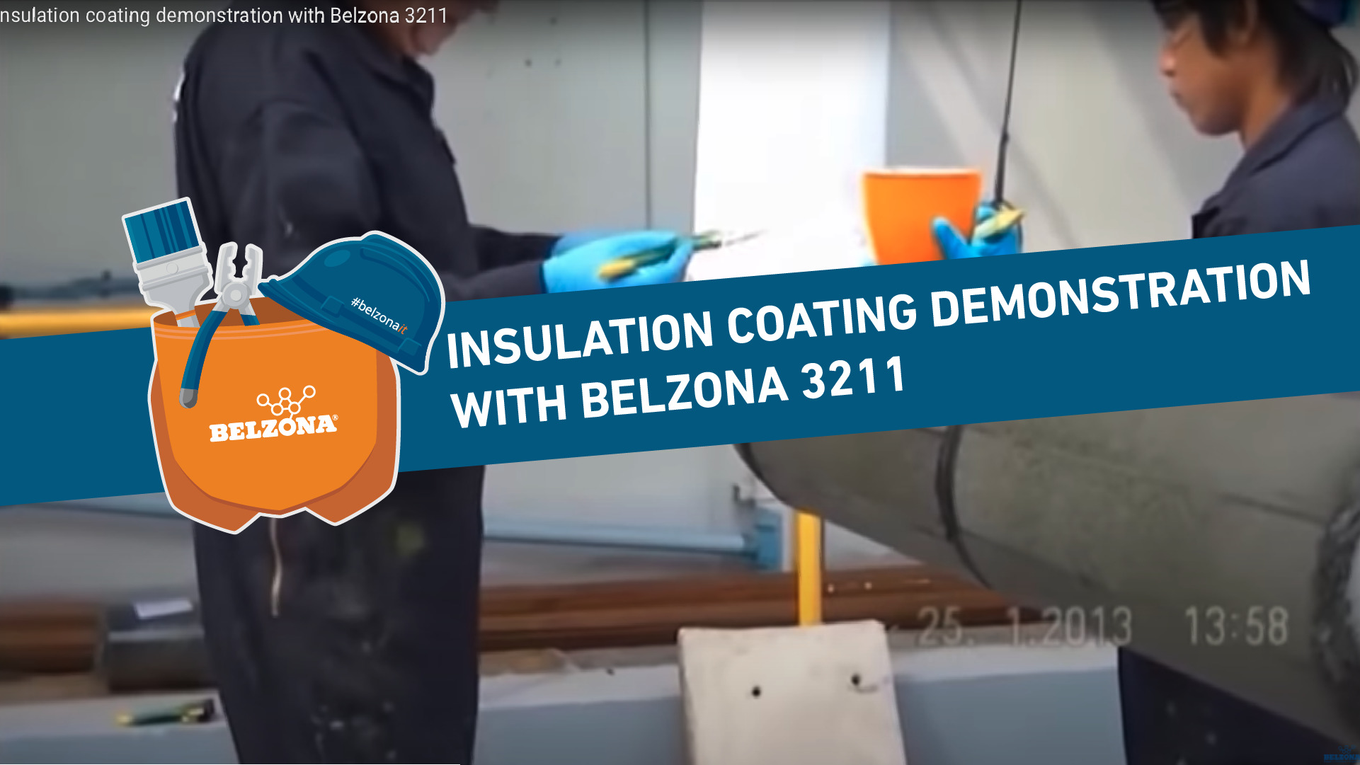 Insulation coating demonstration with Belzona 3211 - Belzona Video Library